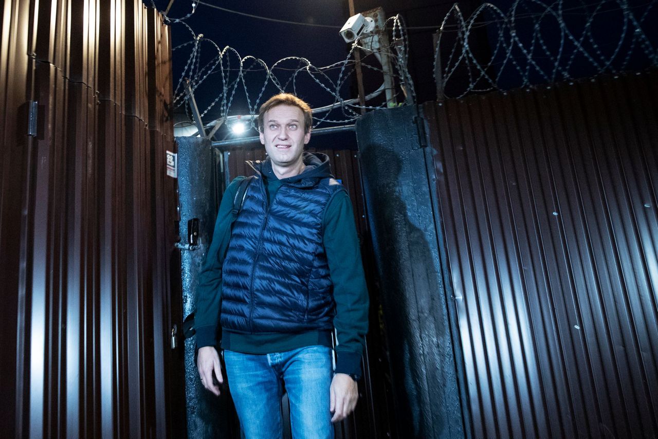 Russian opposition leader Navalny free after 50 days in jail