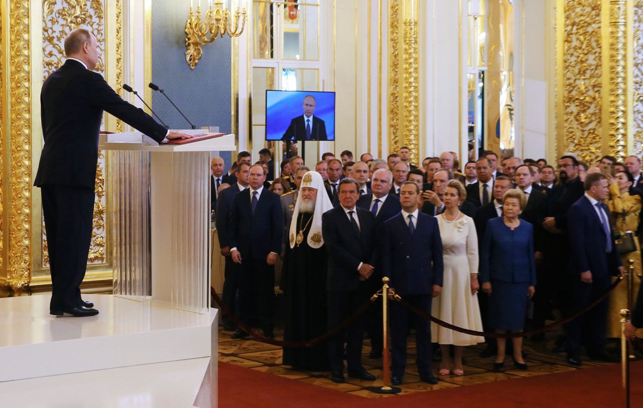 Putin takes oath of office for 4th term as Russian president