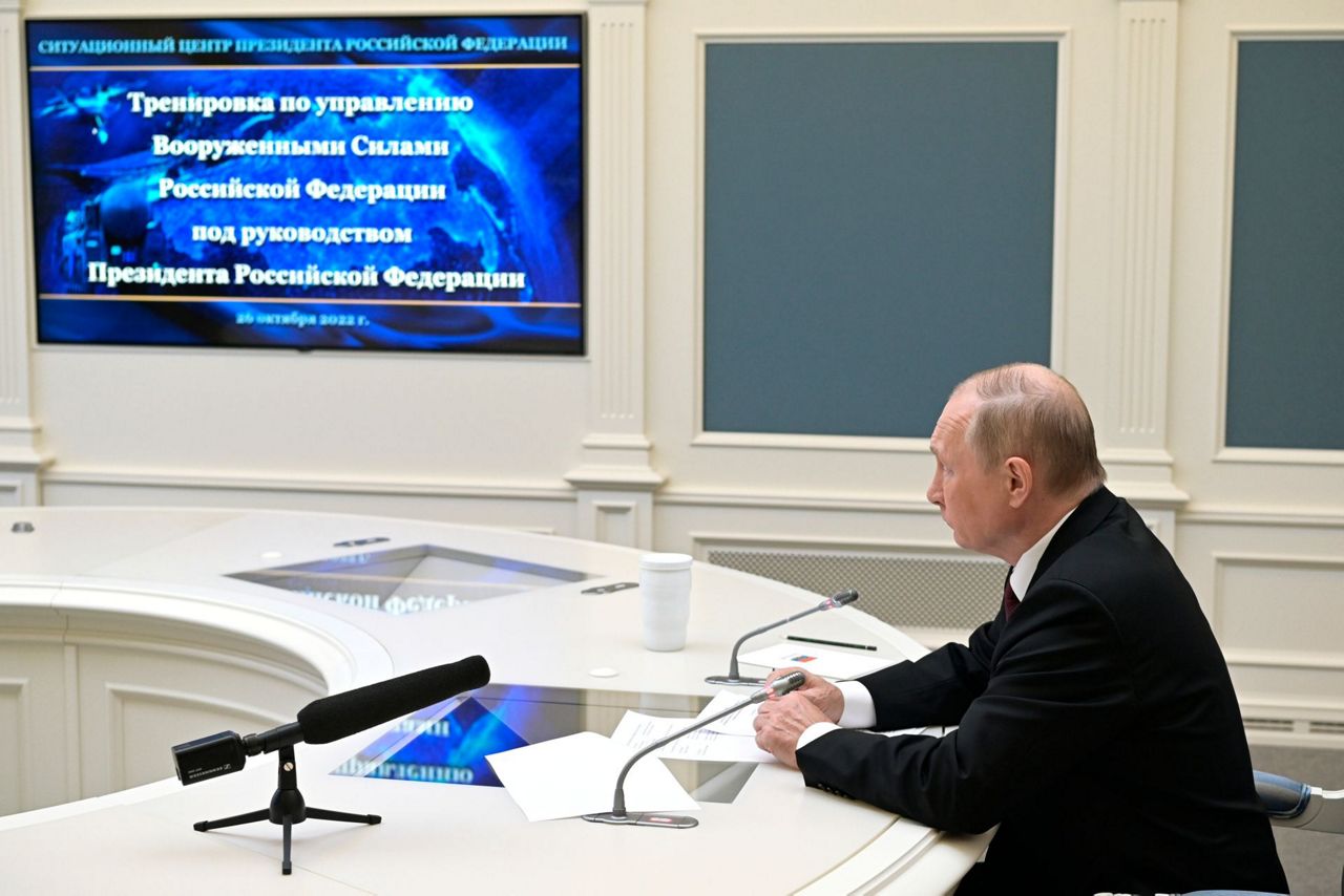 Kremlin: Putin monitors drills of Russia's nuclear forces