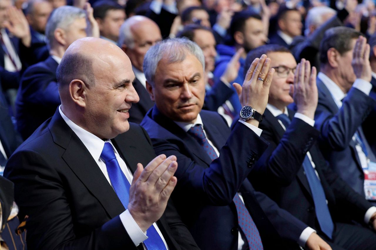 Russia's ruling party backs Putin's reelection bid while a pro-peace ...