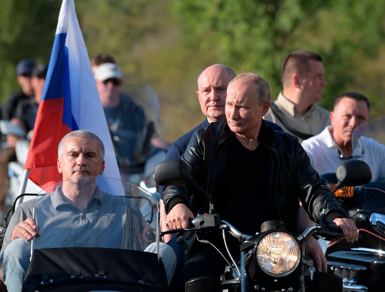Ukraine protests Putin's trip to motorcycle show in Crimea