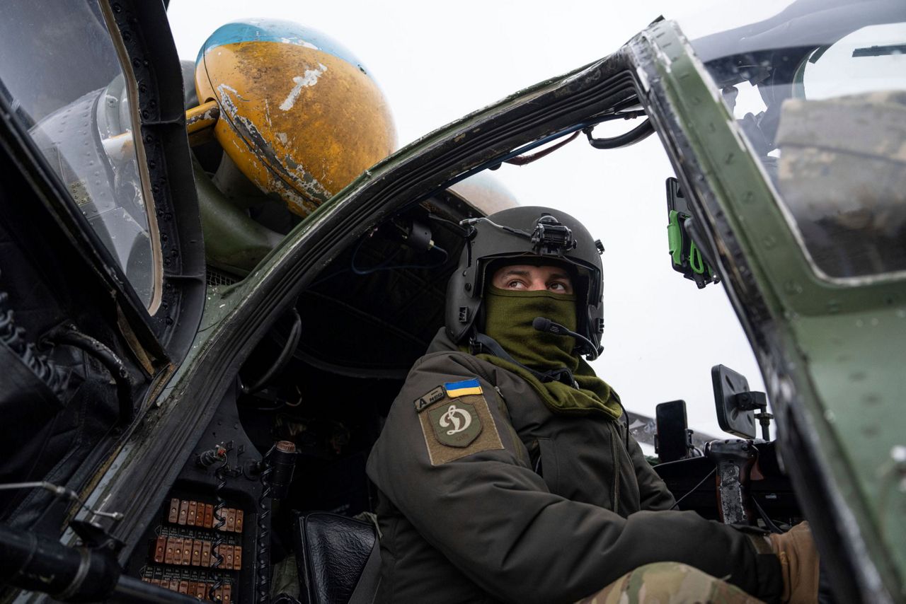Elderly Ukrainian helicopters pummel Russians from afar