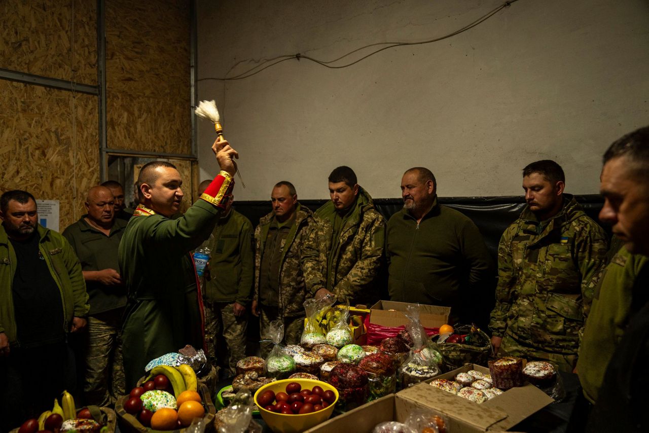 Ukraine marks its third Easter at war under fire from Russian drones