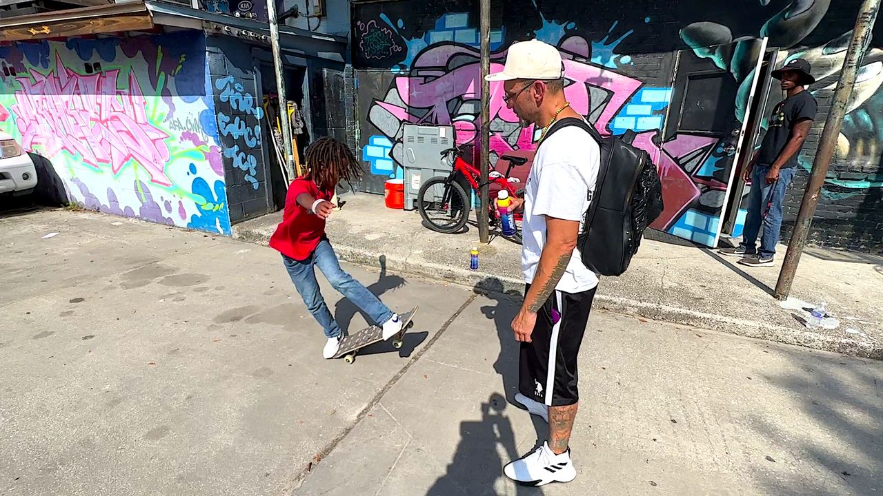 Former gang member seeks to fight guns with skateboards