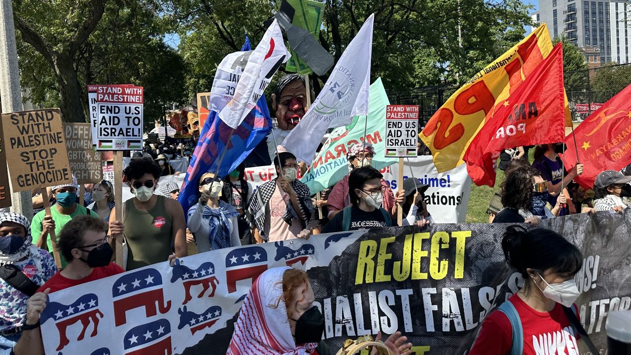 Protests at DNC; Florida primary to decide Senate race