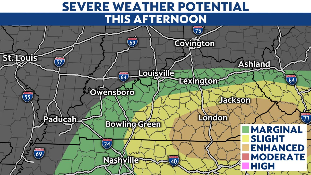 Intense storms possible Tuesday afternoon