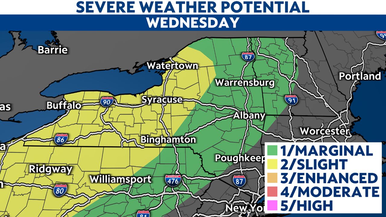 Strong storms could bring damaging winds, hail and tornadoes