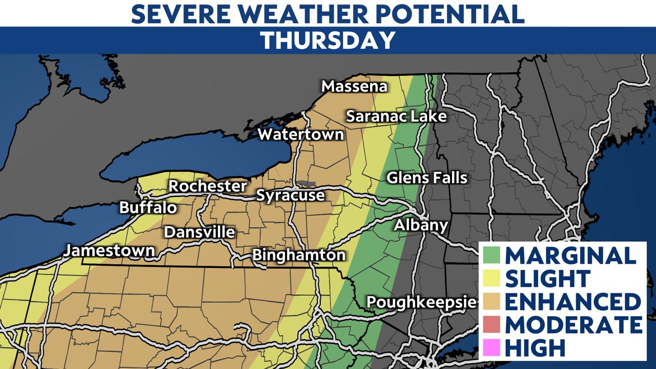 Severe thunderstorm threat with us through Thursday evening