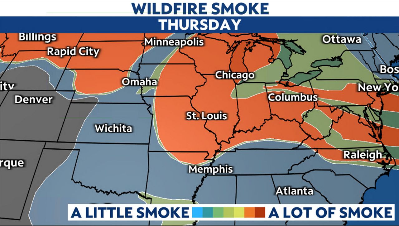 Canadian wildfire smoke causes hazy conditions in St. Louis