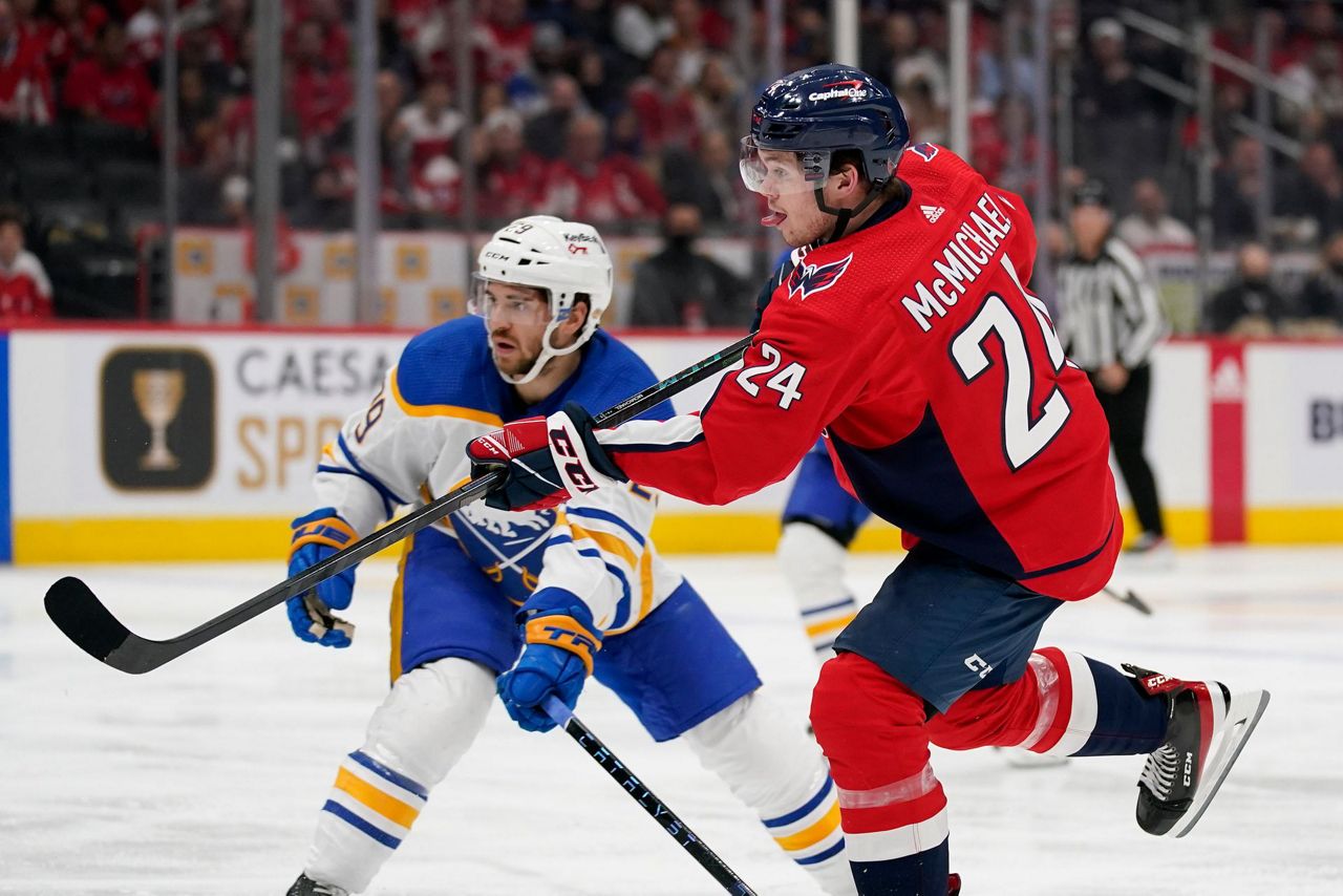 Ovechkin ties Hull for 4th all-time; Caps down Sabres 5-3