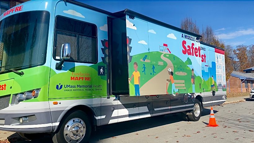 Safety Quest van teaches kids safety using video games