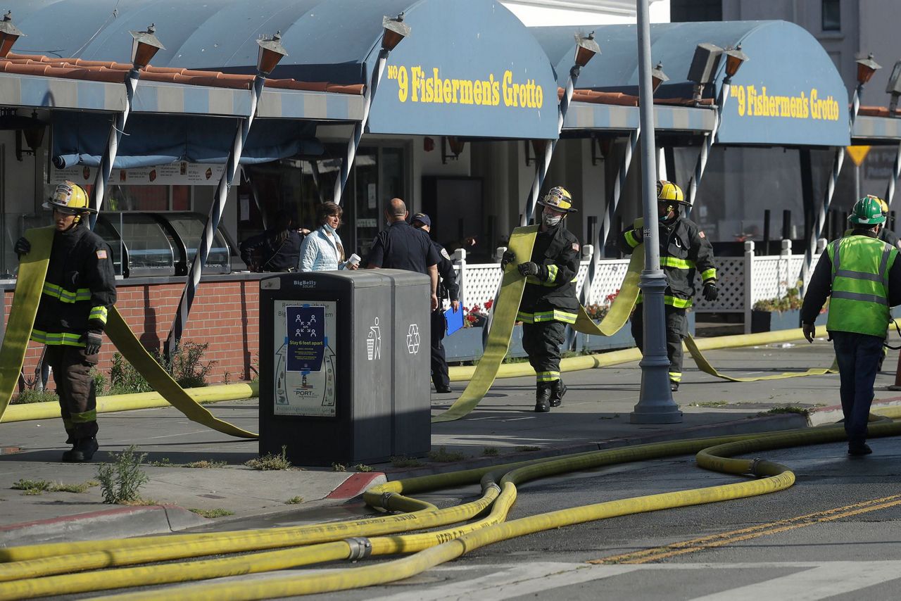 Fire destroys warehouse on San Francisco's Fisherman's Wharf