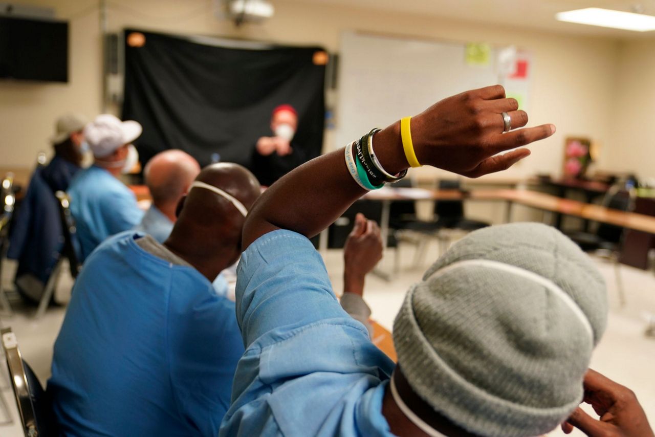 California inmates study at 1st college based behind bars