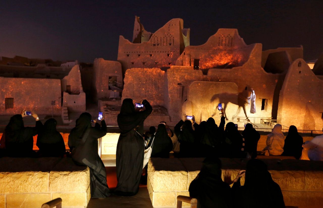 Saudi Arabia cuts loose with bevy of models and a rave