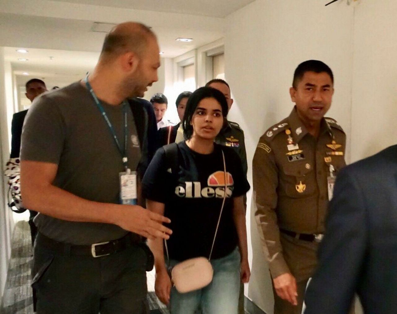 Saudi woman seeking asylum barricades herself in Thailand