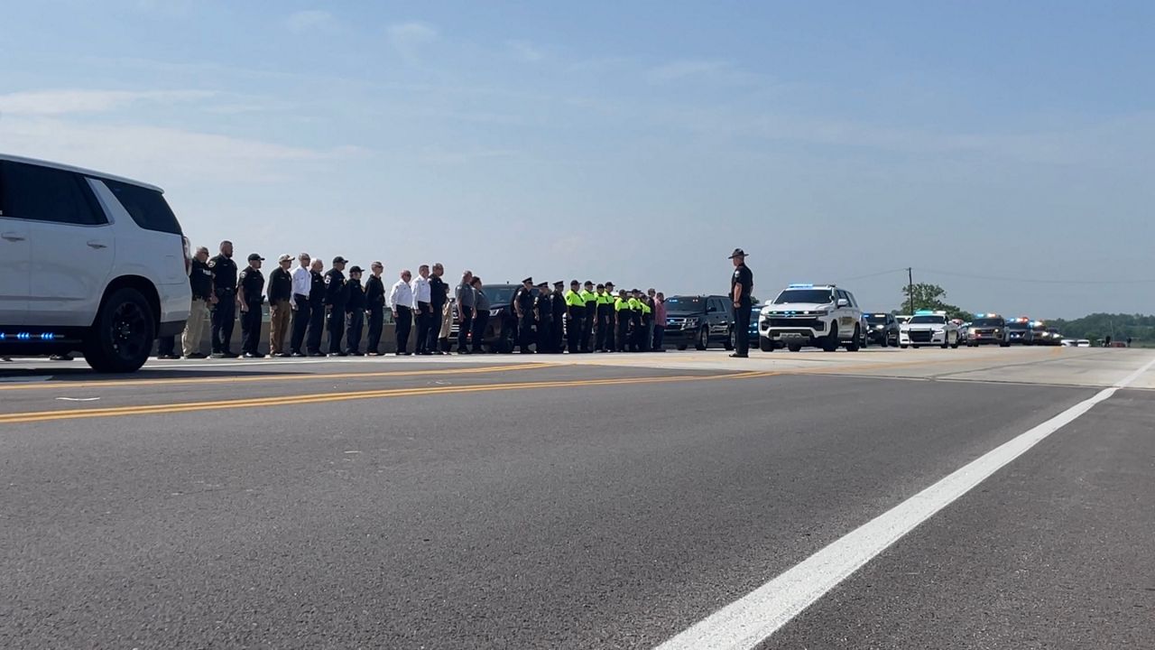 Kentuckians pay respects to fallen officer Caleb Conley