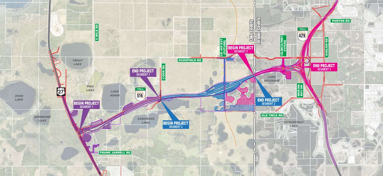 Expressway Authority working on Lake-Orange Expressway
