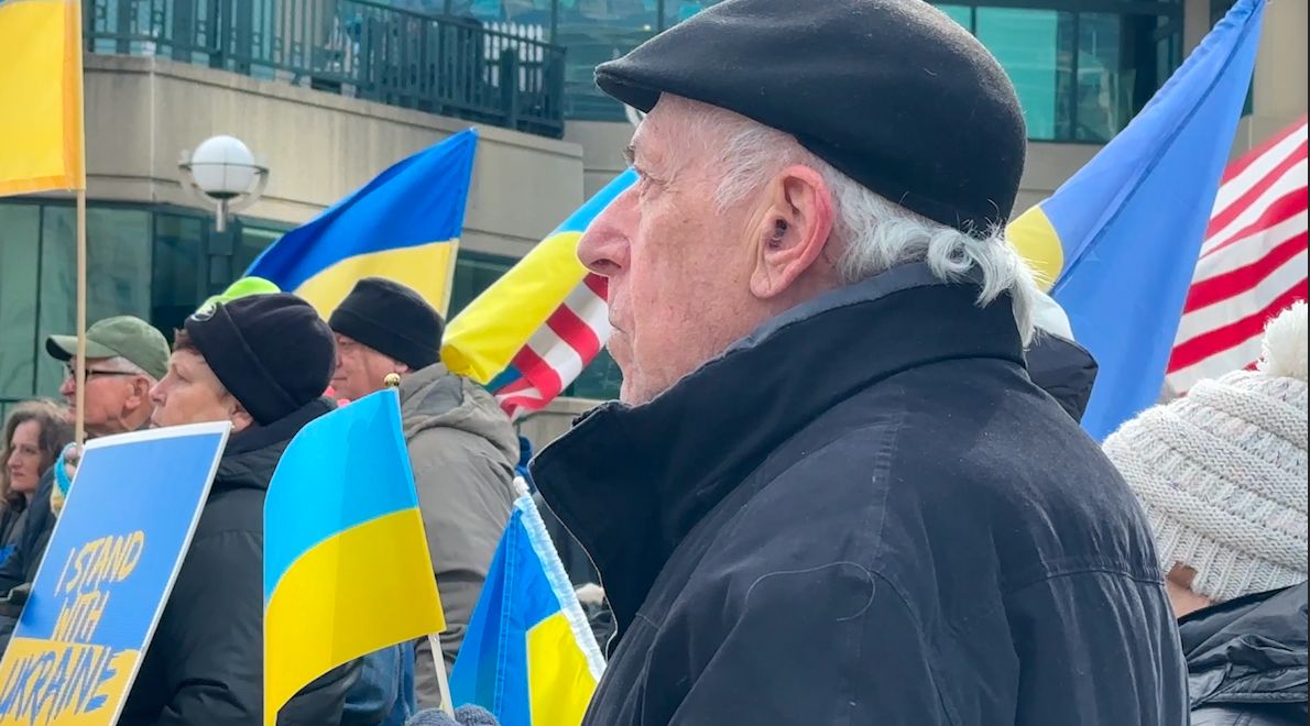 Ukraine commemoration rally marks 2nd year of conflict