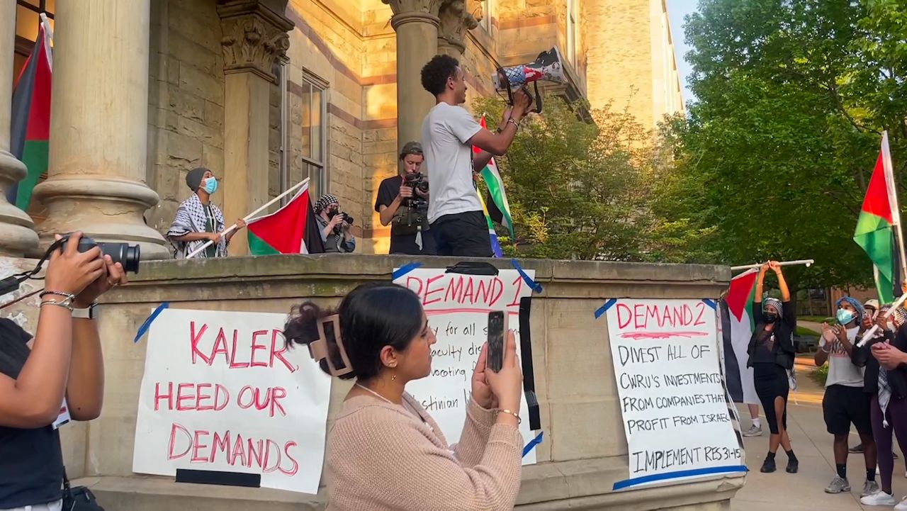 CWRU suspends students involved in protest