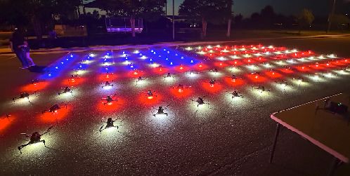 Town of Apex hosts first drone show