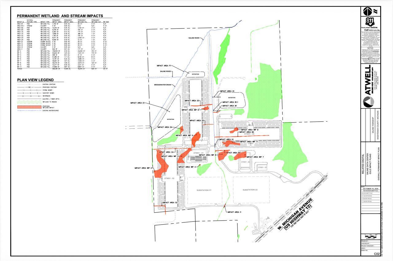 MPSC approves DTE contracts for Saline Township data center