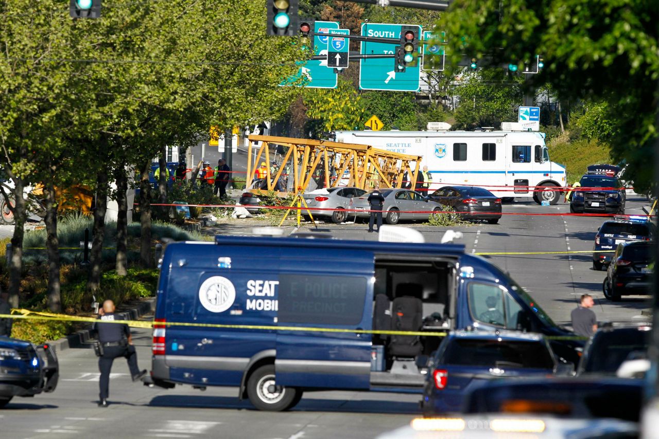 'Terrifying': Crane falls on busy Seattle street, killing 4