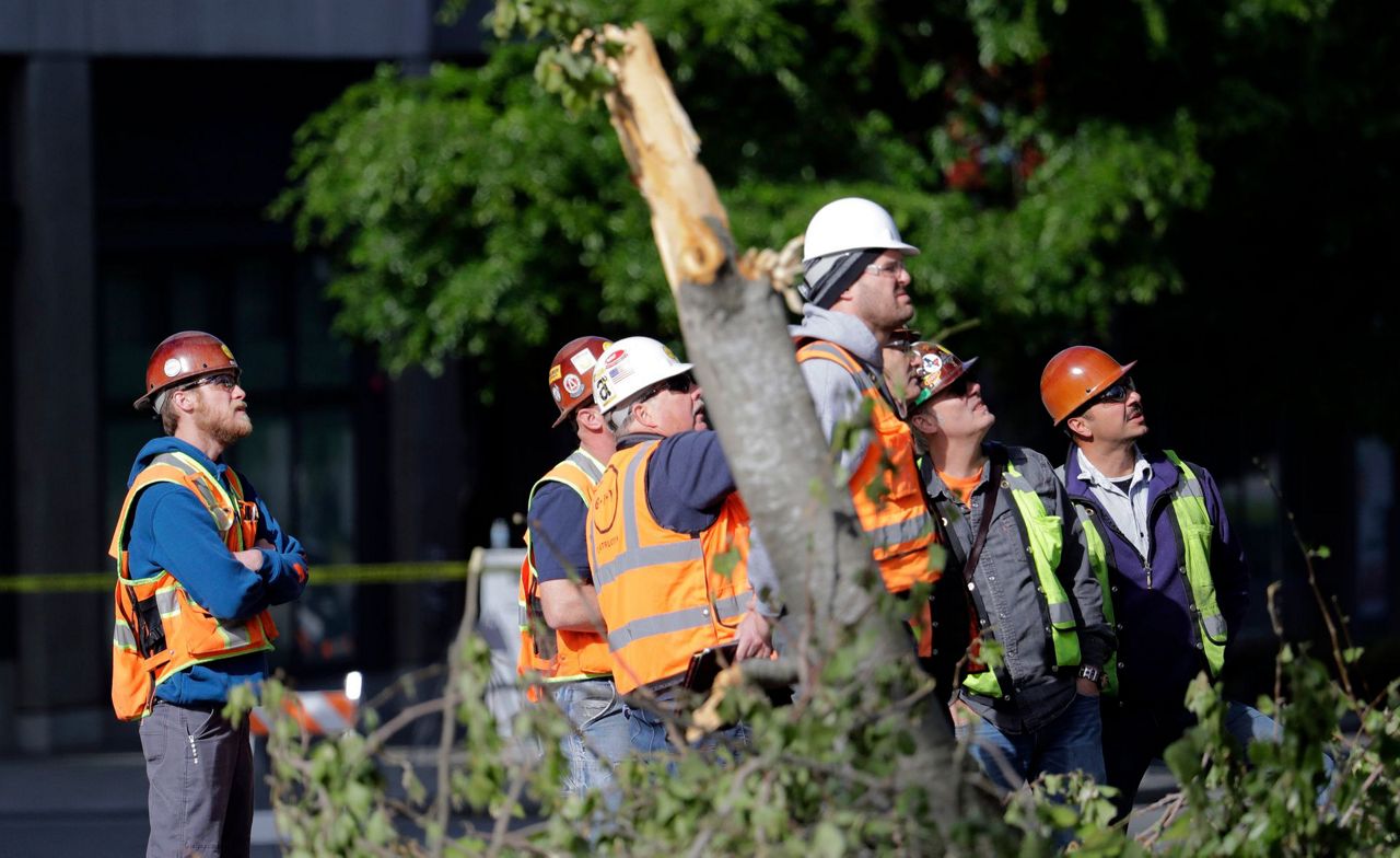 The Latest: Seattle college says student was killed by crane