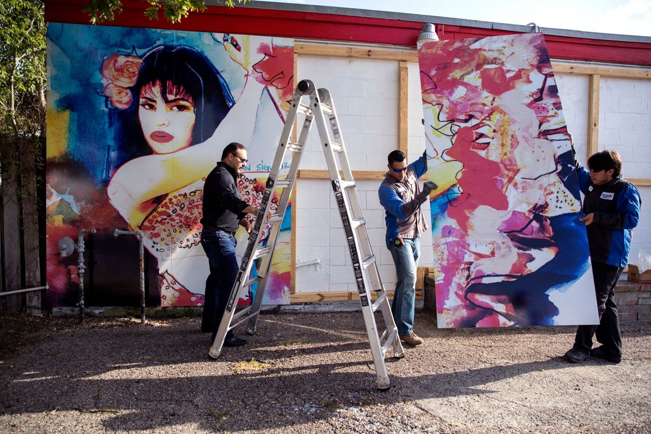 New Selena mural graces slain singer's Texas neighborhood