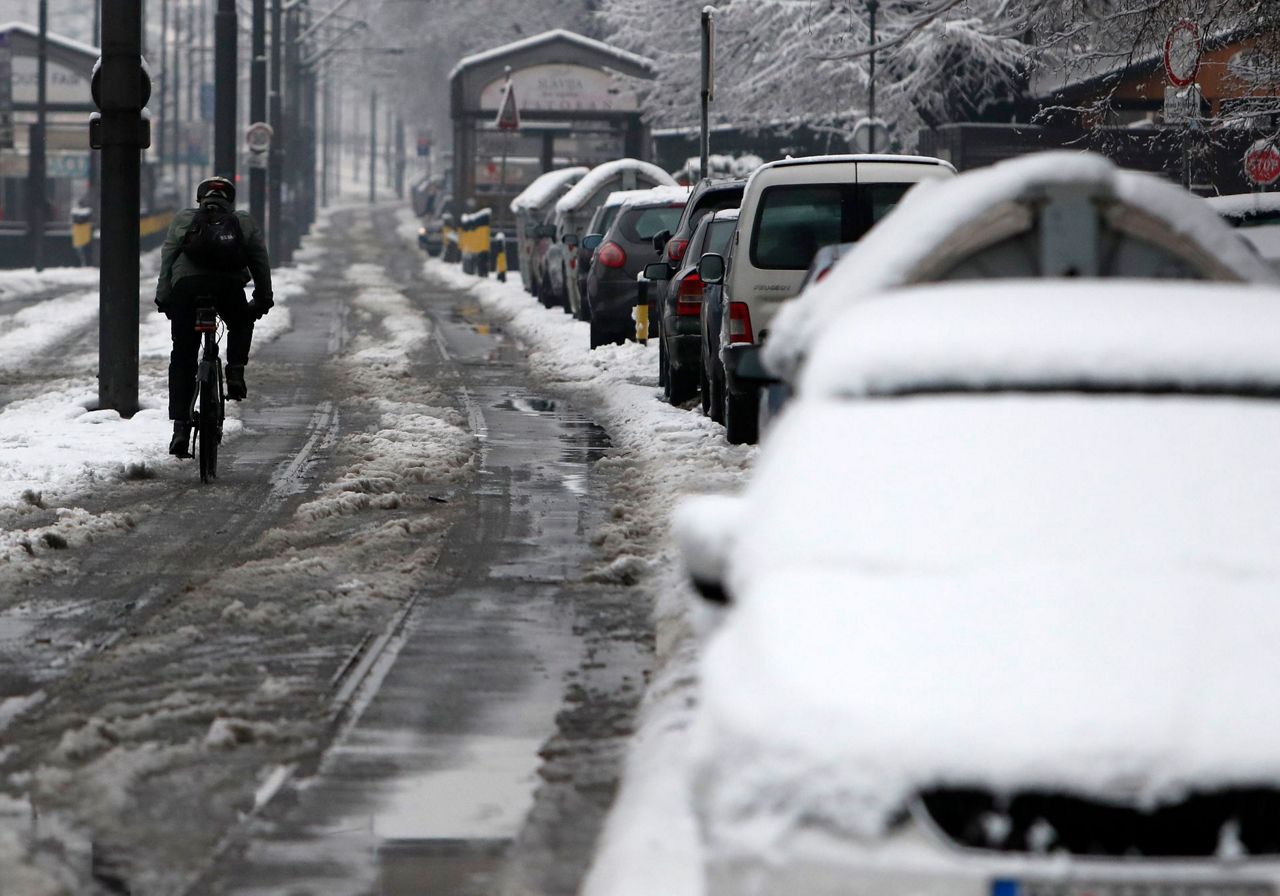 Snow and heavy rain in Balkans cause floods, disrupt traffic