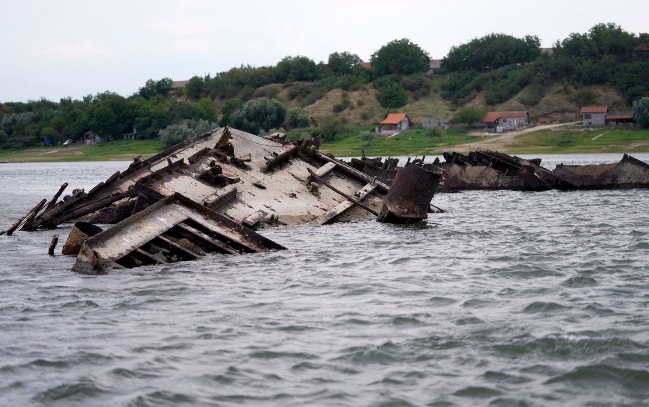 Danube drought reveals parts of hidden WWII history