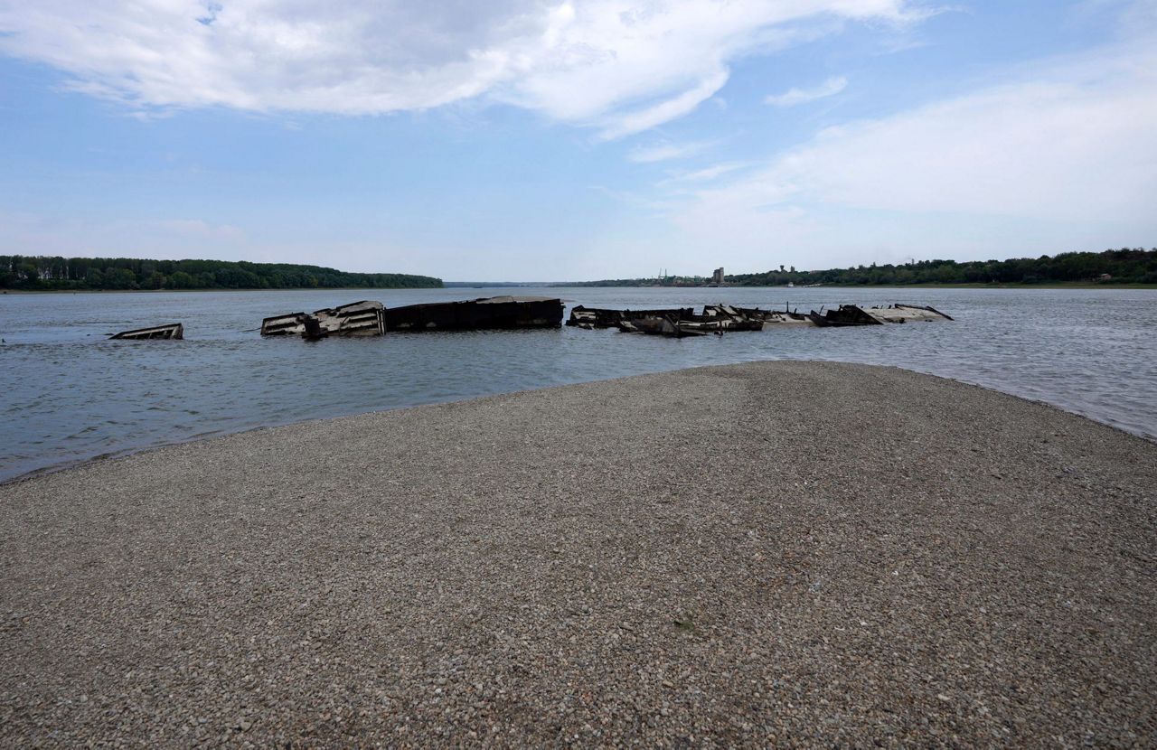 Danube drought reveals parts of hidden WWII history