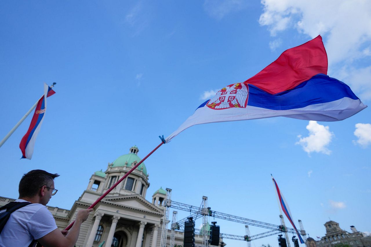 Tens of thousands rally against Serbia's populist leader, warn of ...