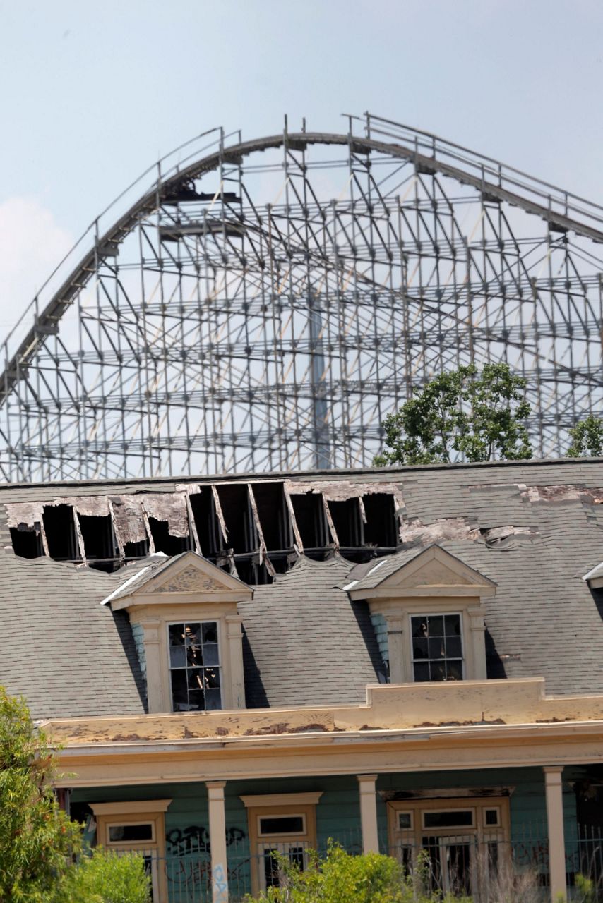 Amusement park reminder of hurricane may soon come down