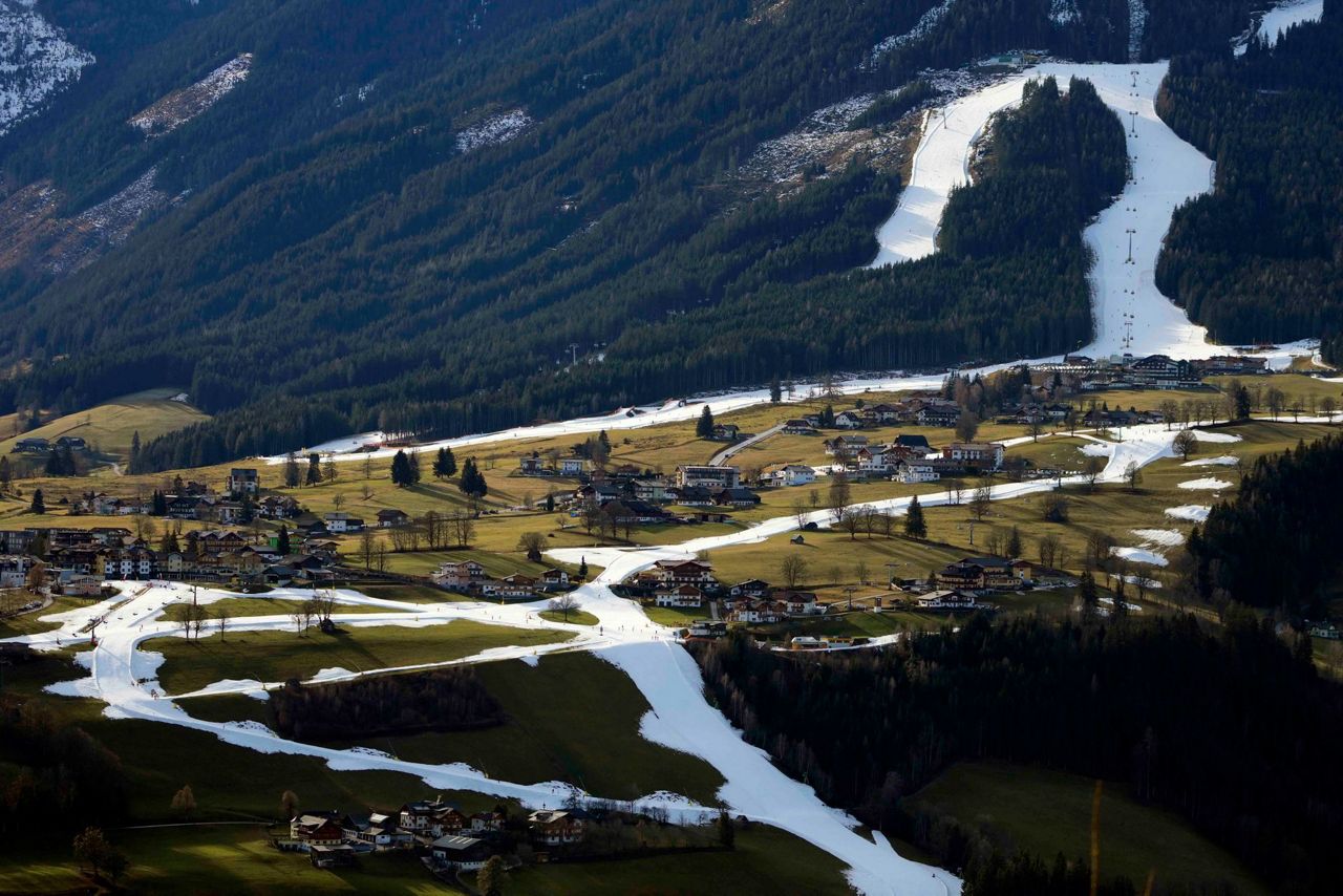 Where's the snow? Climate change affects ski racing season