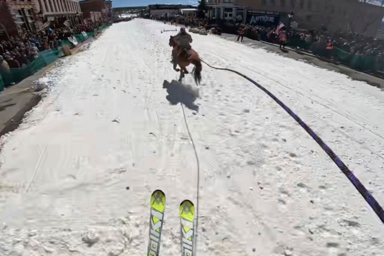 What do you get when you cross rodeo with skiing? The wild and wacky ...