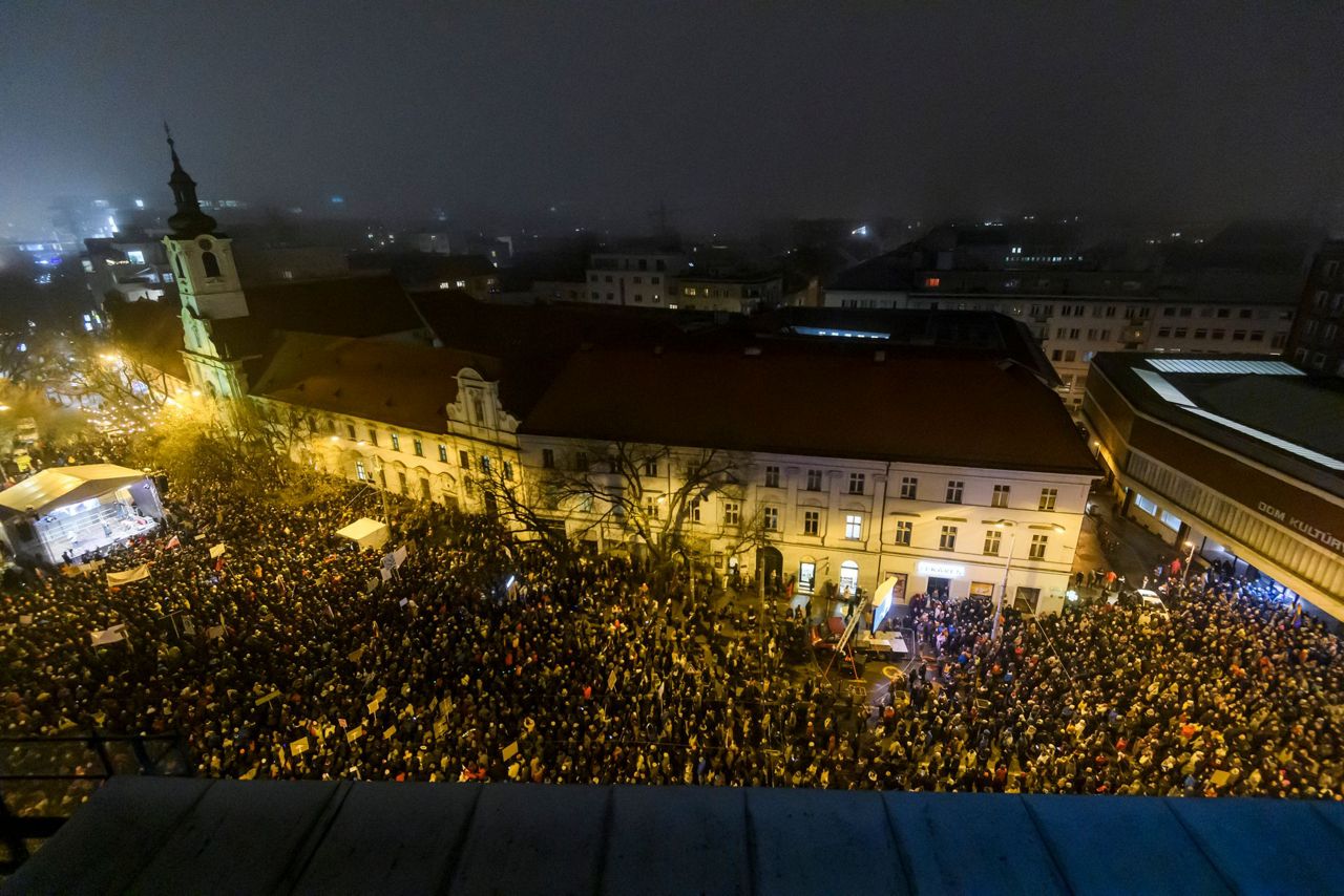 Thousands rally across Slovakia to condemn changes to penal code ...