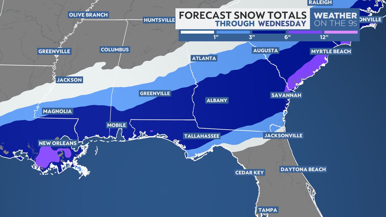 Winter storm brings cold and record snowfall to Florida