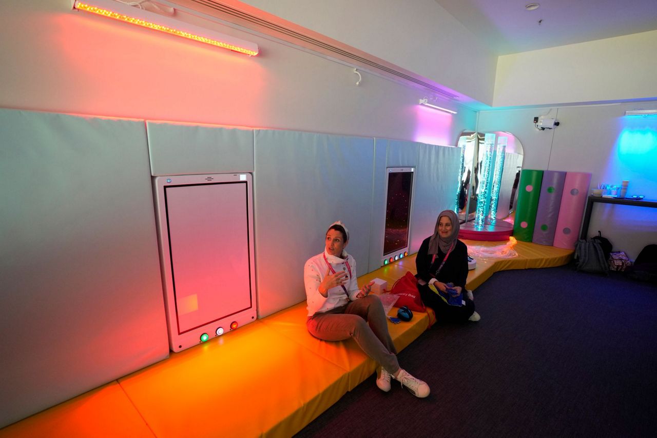 Stadium sensory rooms allow fans World Cup games experience