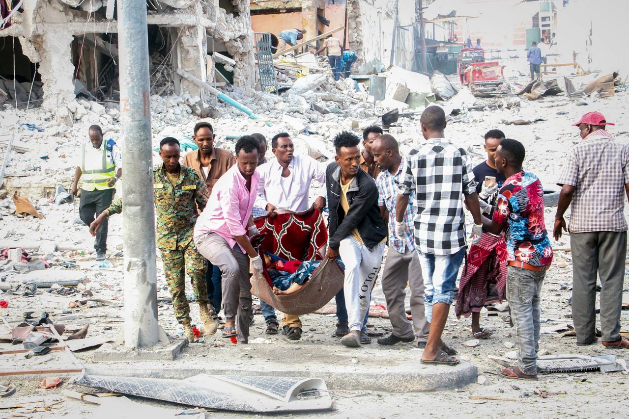 Two explosions rock Somalia's capital, leaving many dead