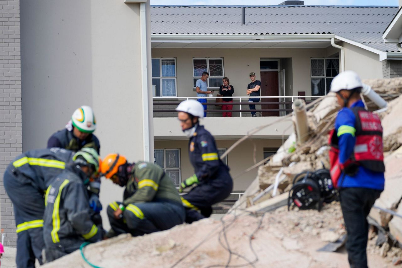 Dozens still missing after Monday's South Africa building collapse. 7 confirmed dead