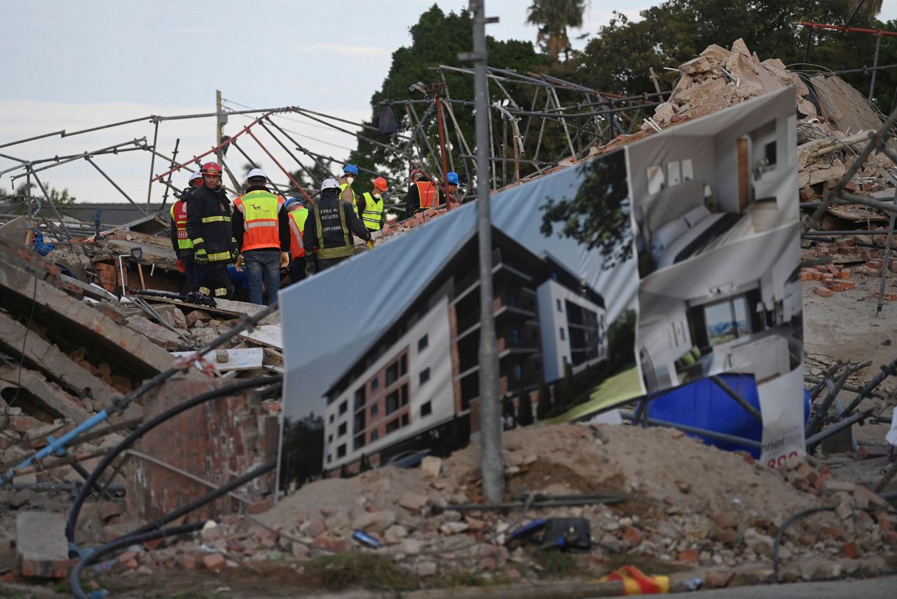 5 workers dead, 49 still missing after a building under construction collapsed in South Africa