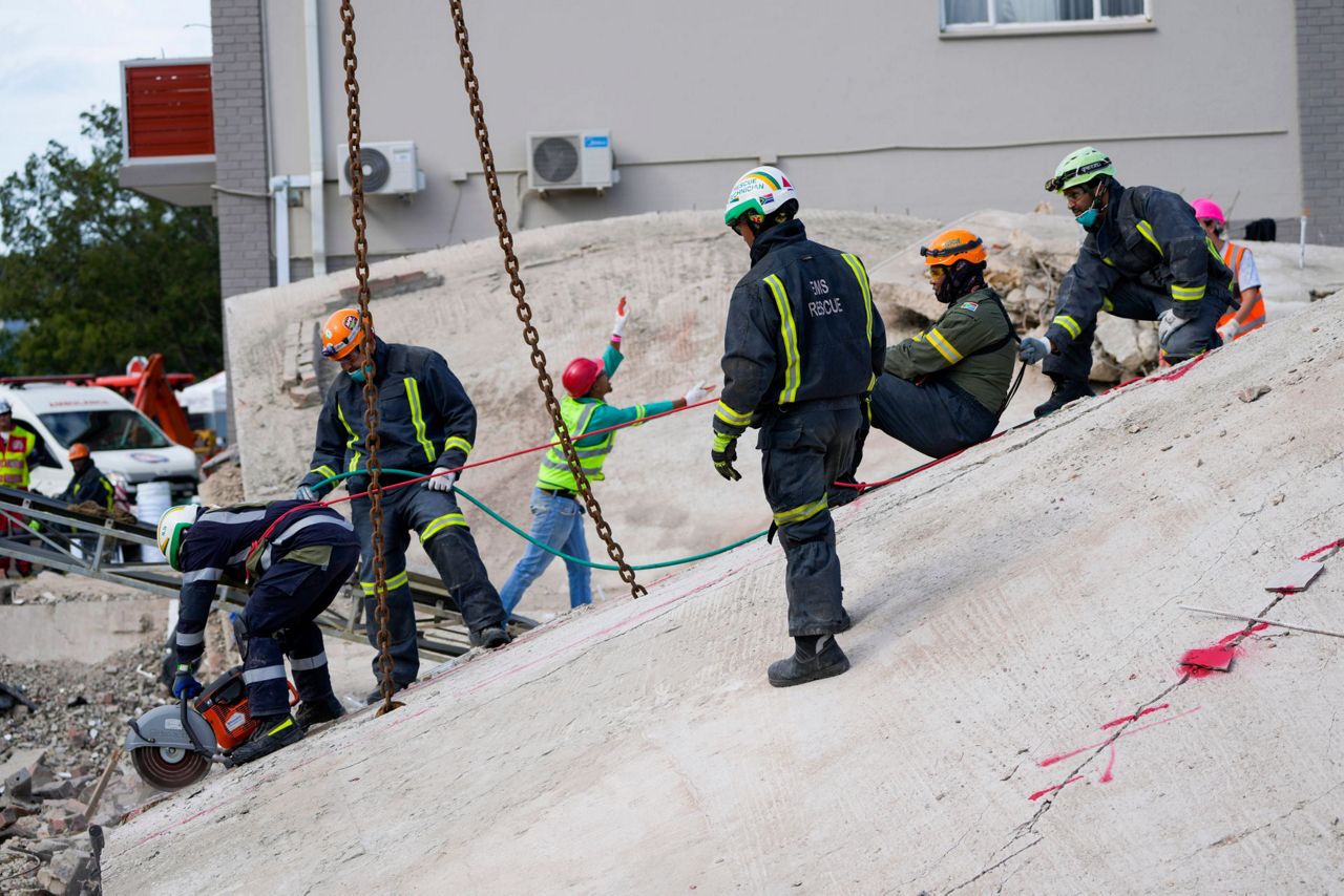 Dozens still missing after Monday's South Africa building collapse. 7 confirmed dead