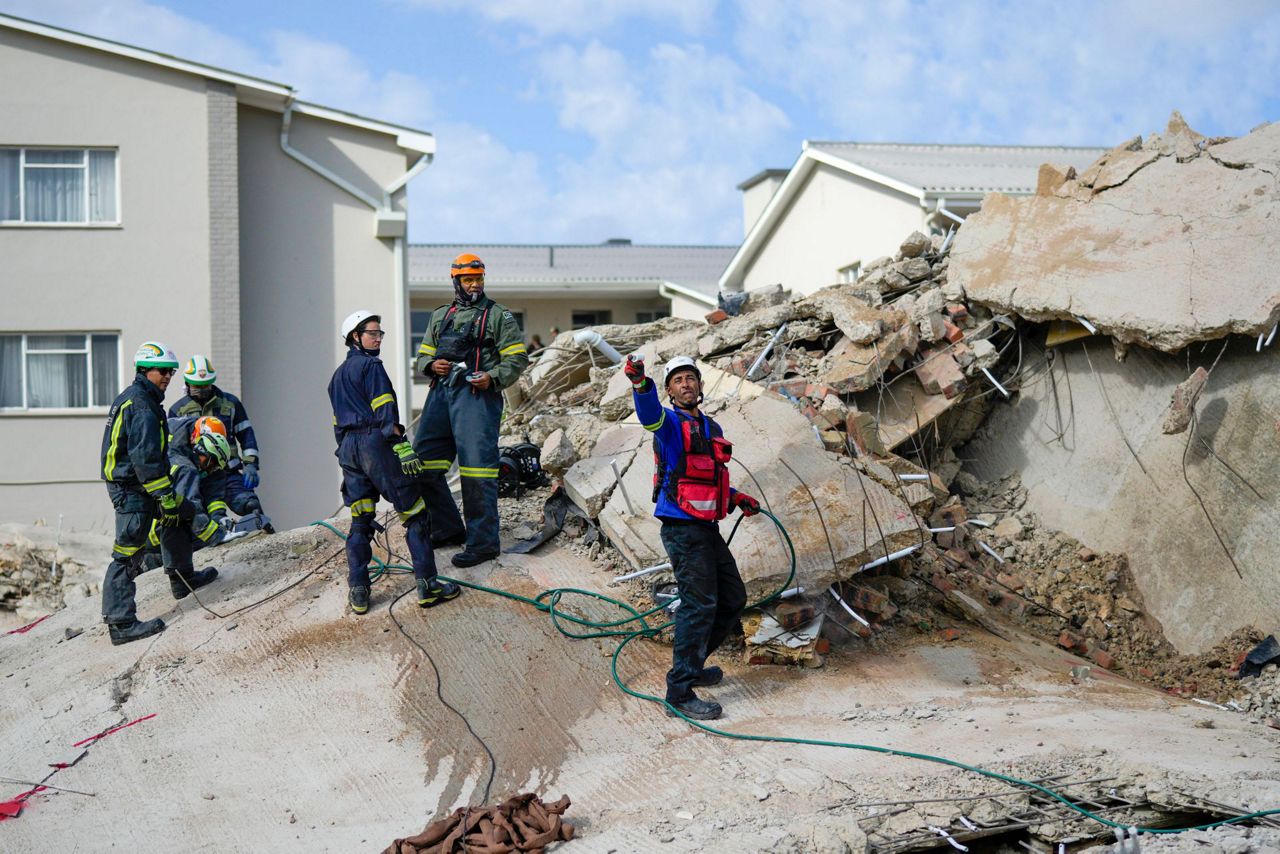 Dozens still missing after Monday's South Africa building collapse. 7 confirmed dead