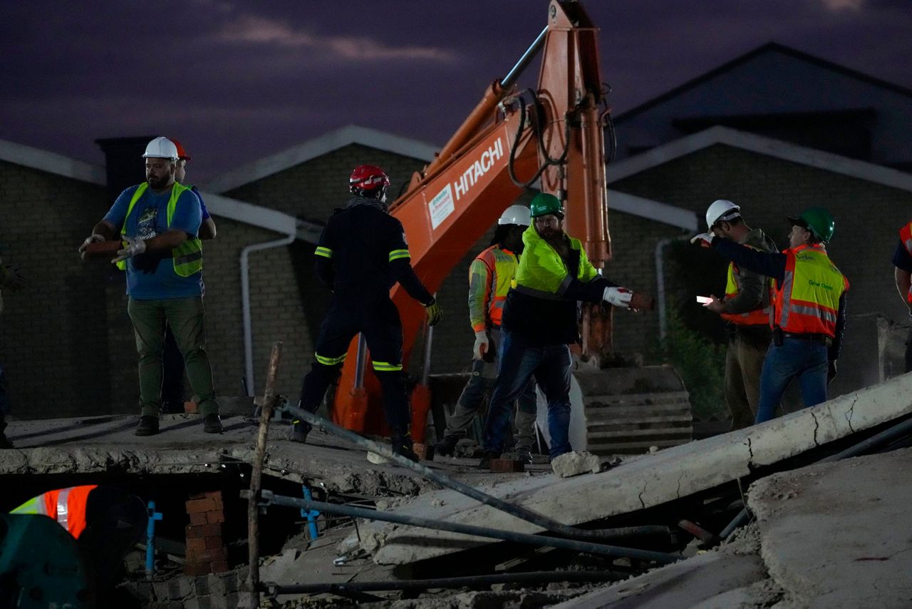 Dozens still missing after Monday's South Africa building collapse. 7 confirmed dead