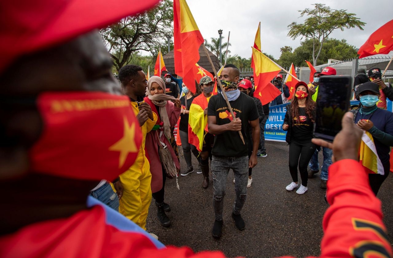 Protest in South Africa over conflict in Ethiopia's Tigray
