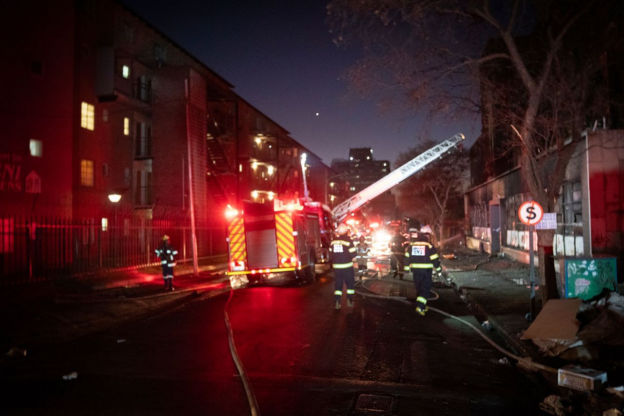 At least 38 people have died in a fire in a building in South Africa's ...