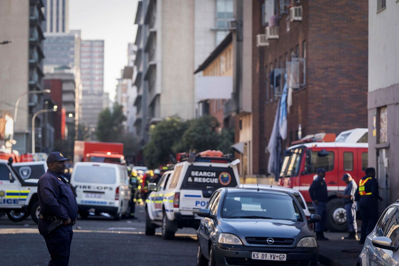 At least 38 people have died in a fire in a building in South Africa's ...