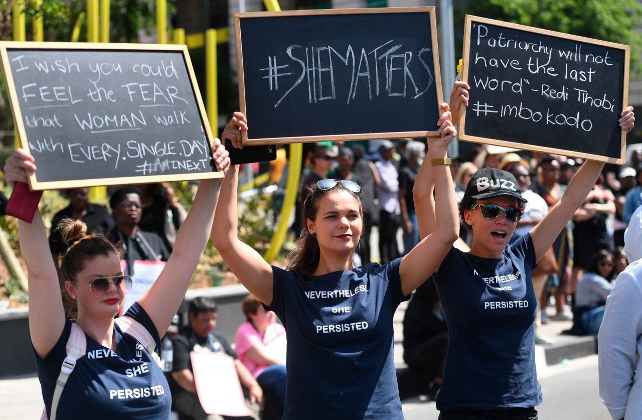 South African leader drops UN visit as women protest attacks