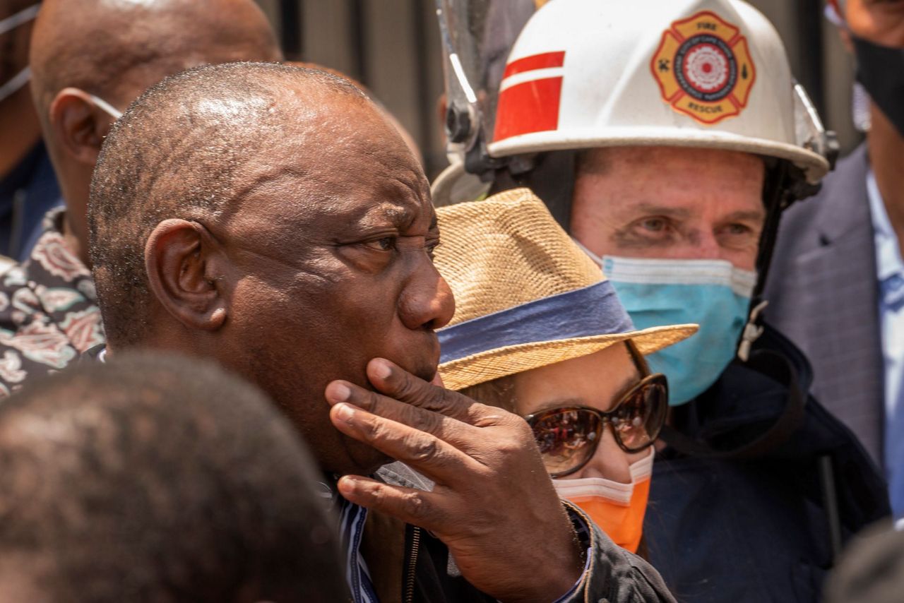 Fire hits South Africa's Parliament Building in Cape Town