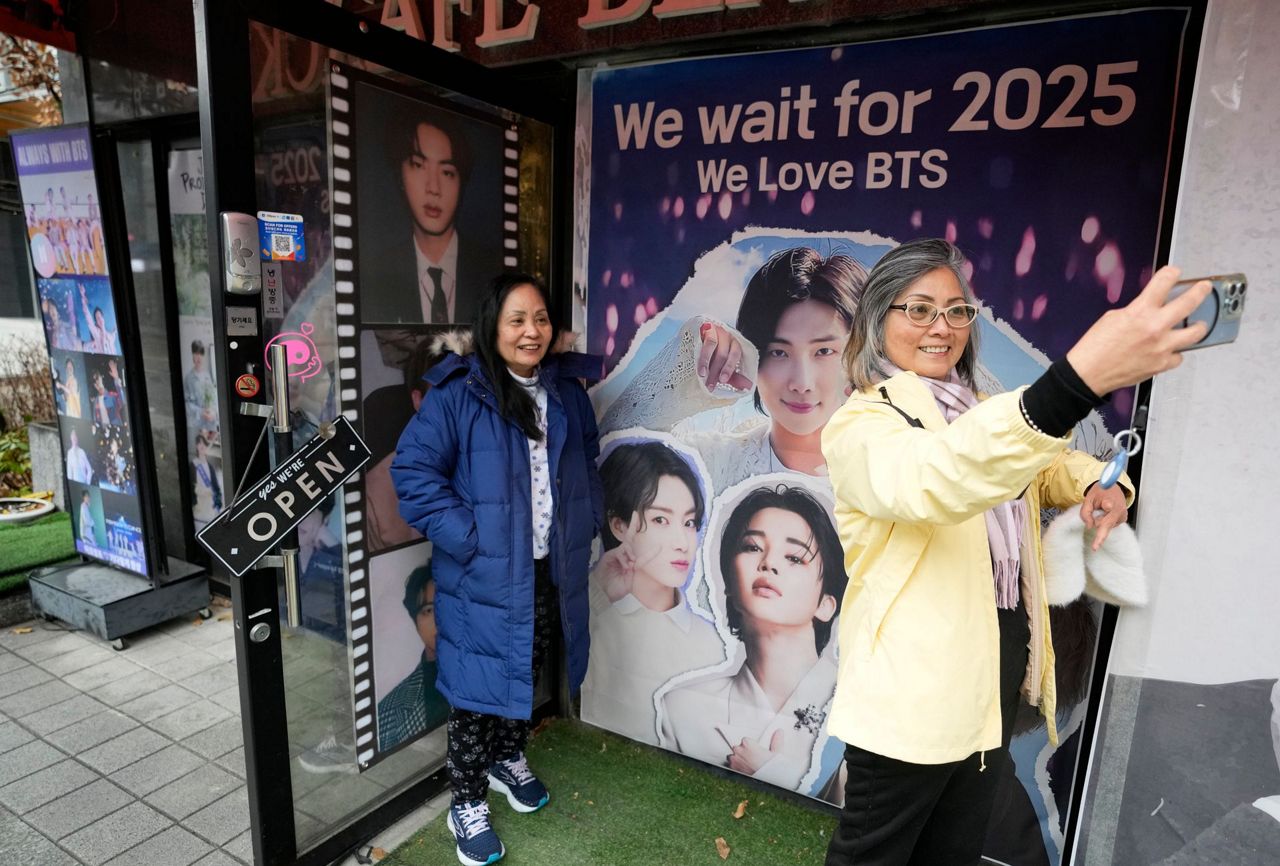 BTS members RM and V start compulsory military service in South Korea ...